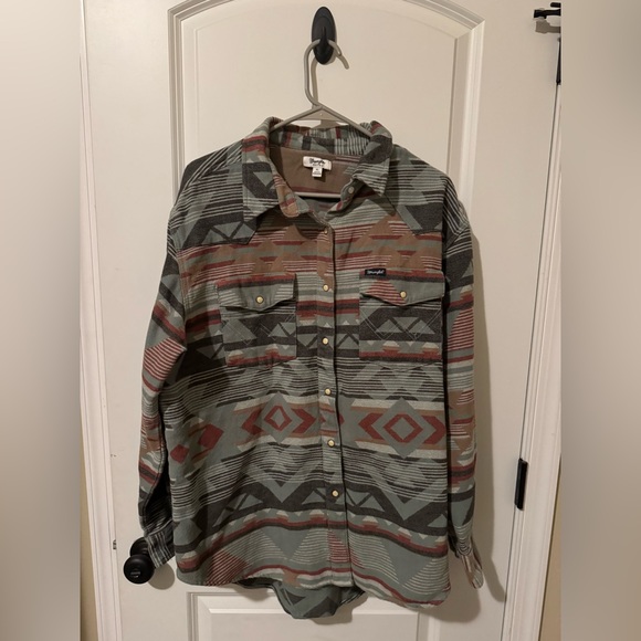 Wrangler Retro | Tops | Wrangler Pearl Snap Shacket | Poshmark